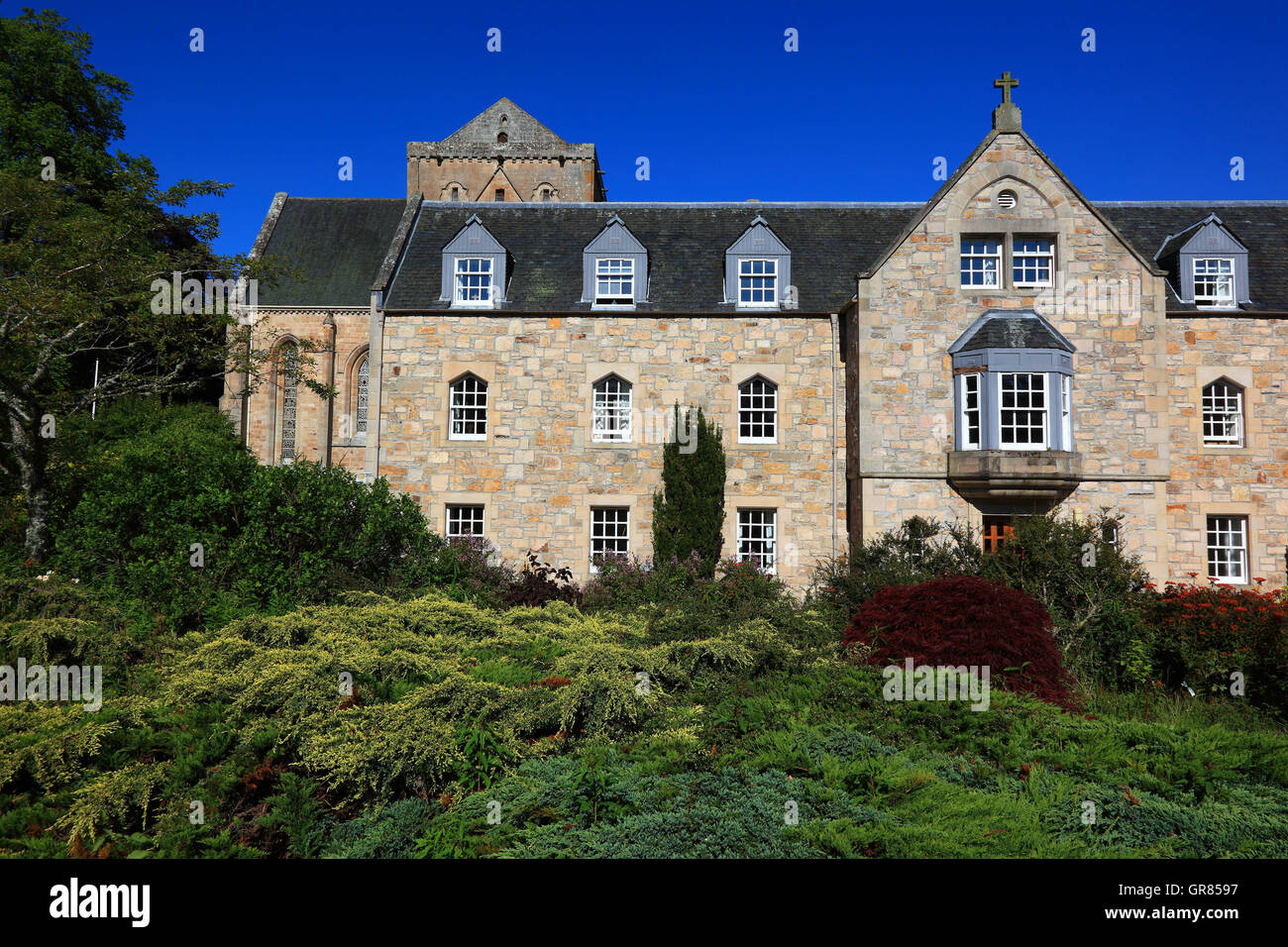 Scotland, highlands, monastery of Pluscarden Abbey, Benedictine's ...
