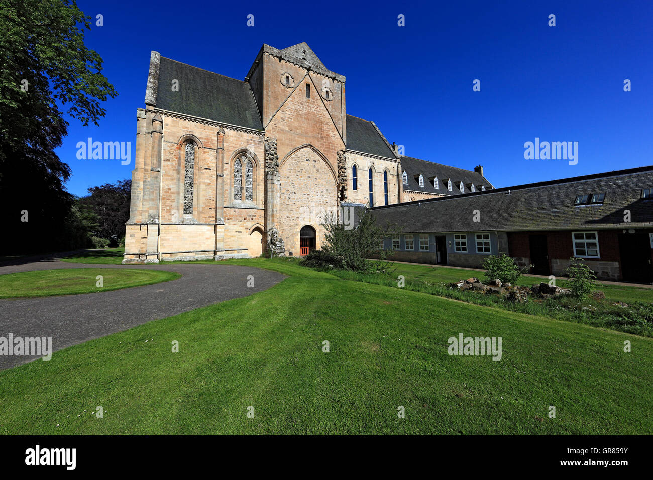 Scotland, highlands, monastery of Pluscarden Abbey, Benedictine's ...