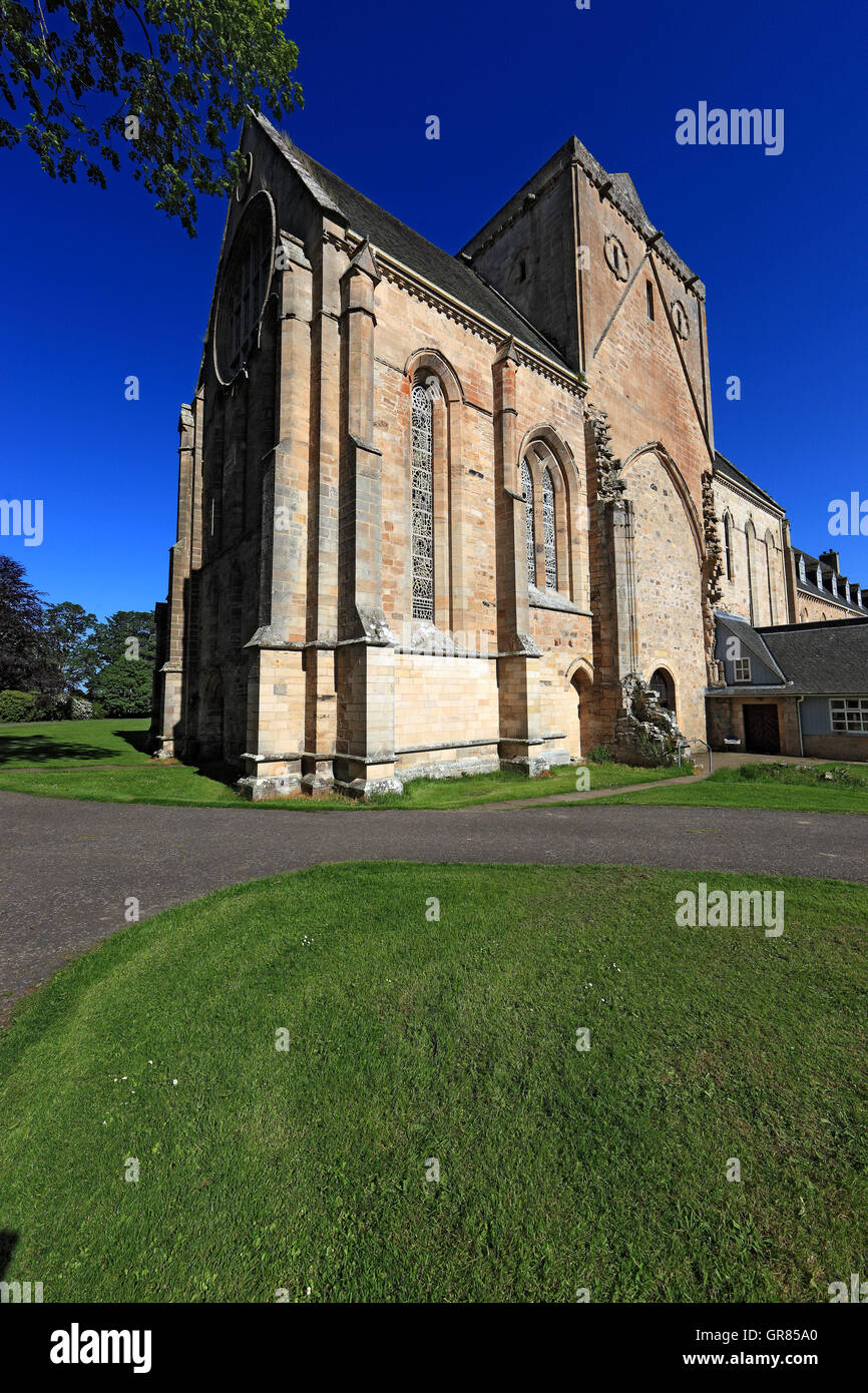 Scotland, highlands, monastery of Pluscarden Abbey, Benedictine's ...