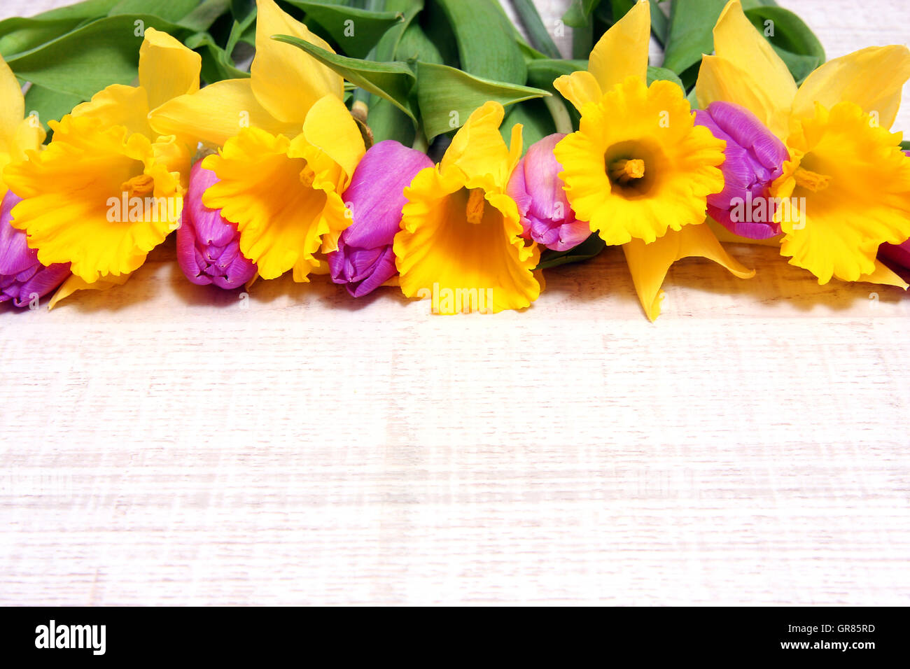 Bunches Of Springtime Flowers Stock Photo - Alamy