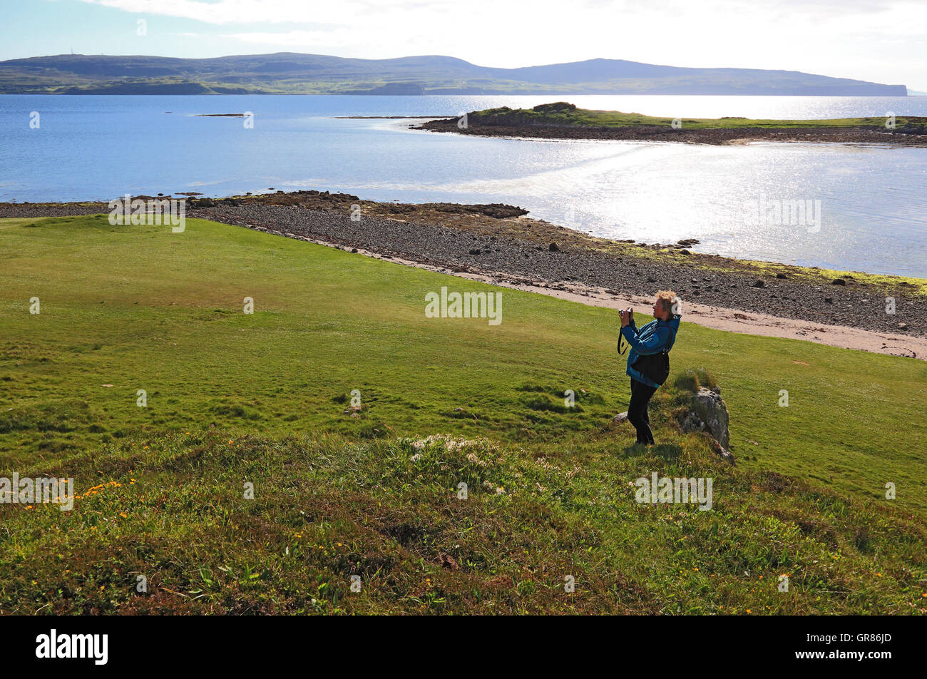Scotland, the Inner Hebrides, Isle of Skye, Duirinish peninsula ...