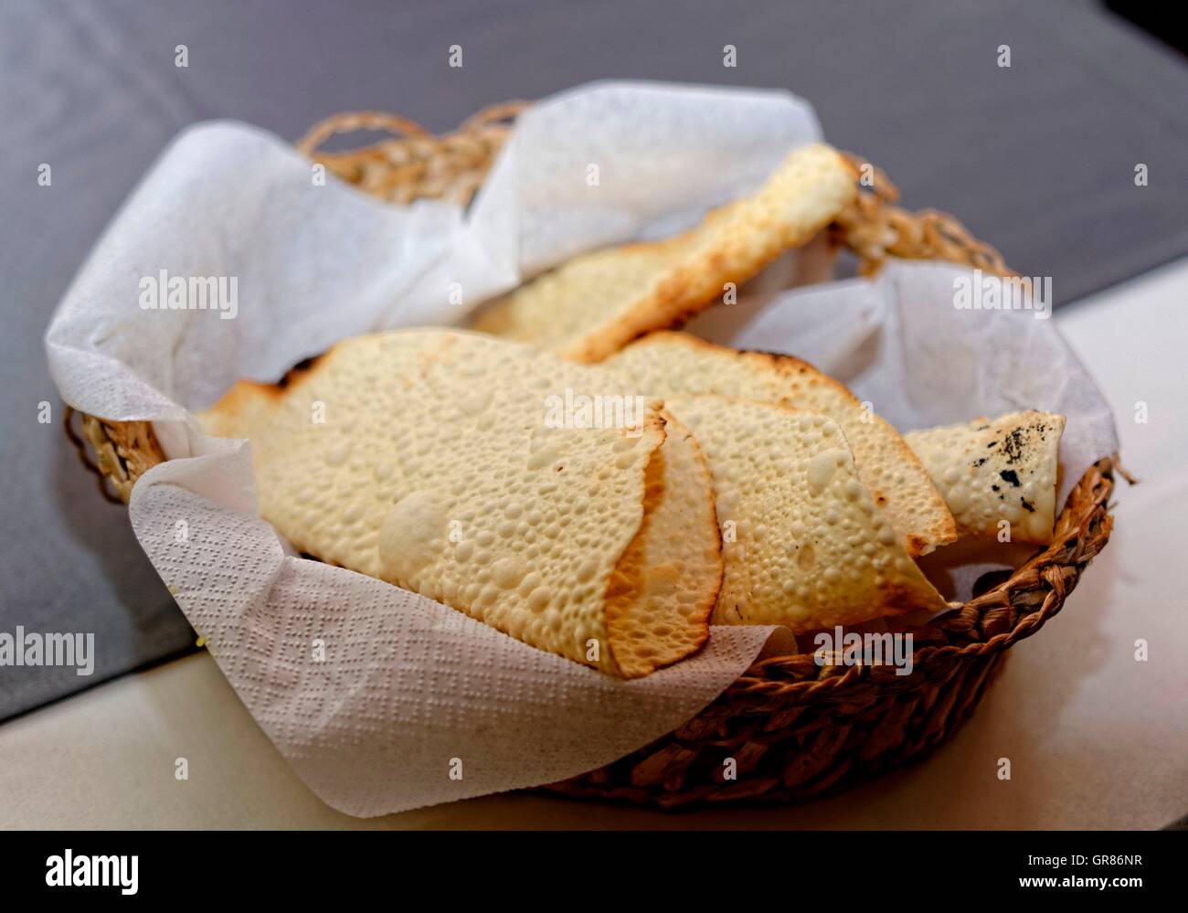 Fluffy Bread Plain Naan Stock Photo - Alamy