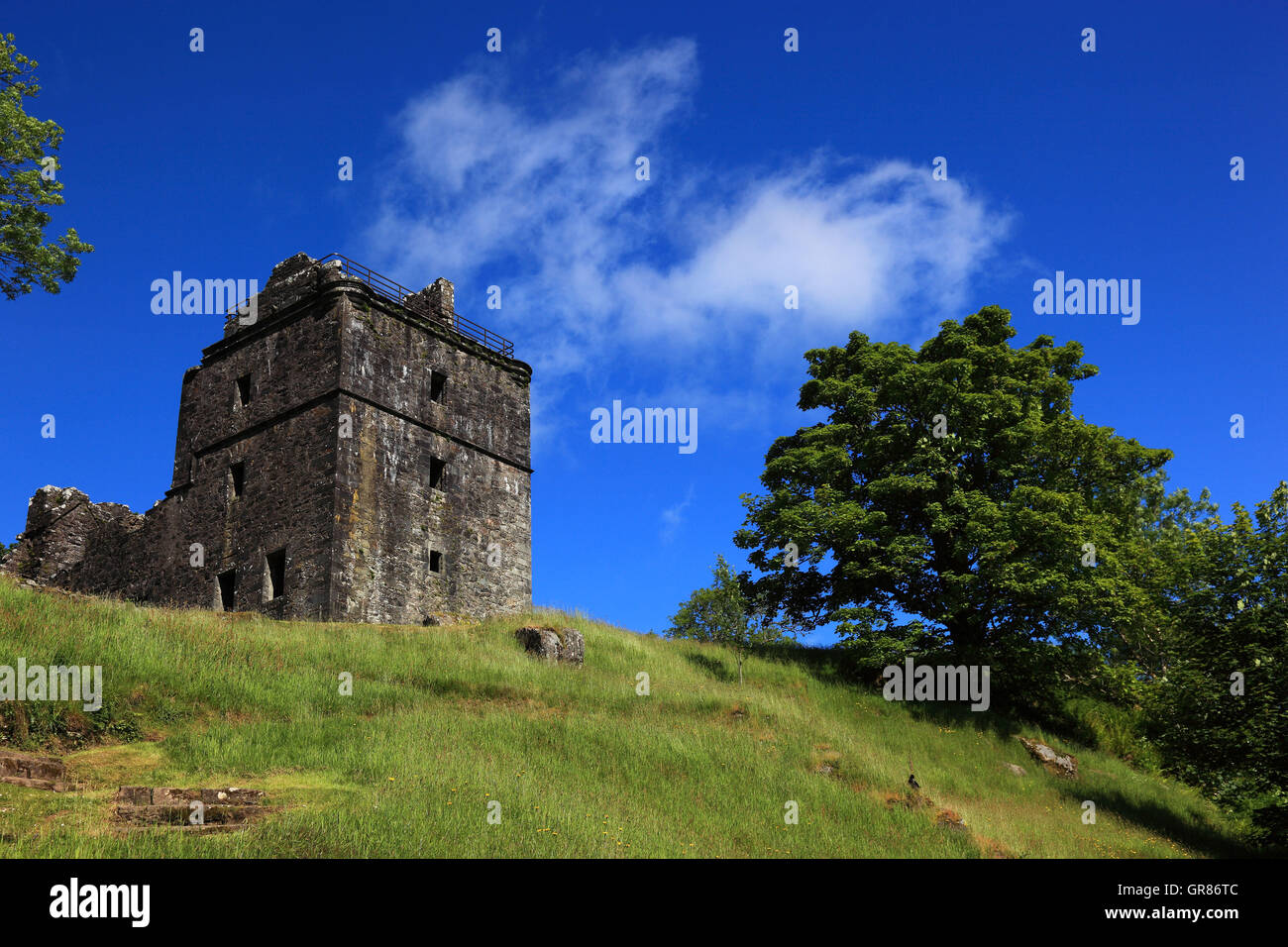 Scotland, Carnasserie Castle with Kilmartin, builds in 1560 Stock Photo ...
