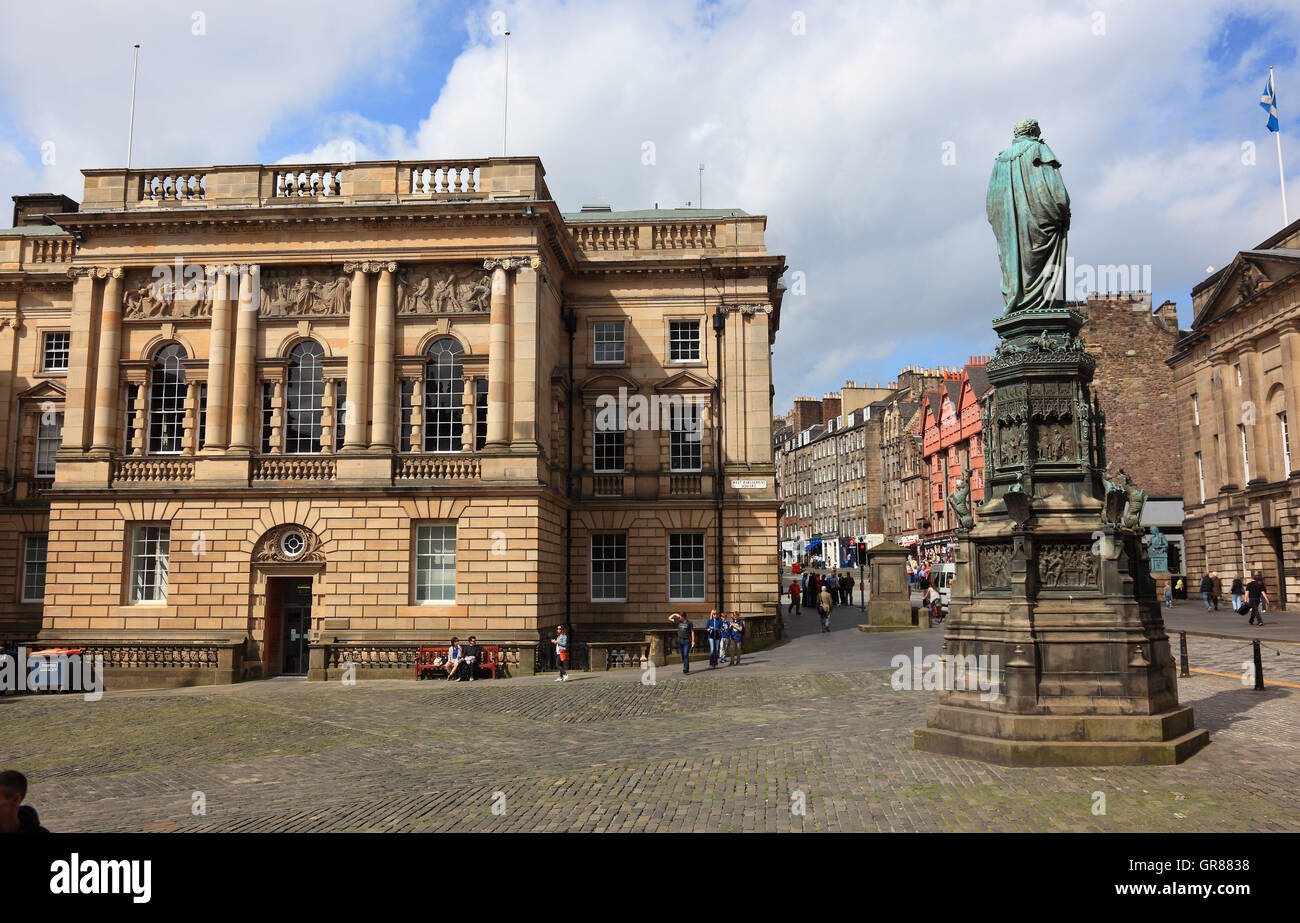 Scotland, Edinburgh, Lothian Chamber building in the west Parliament ...
