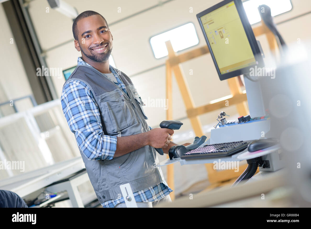 production inventory worker Stock Photo - Alamy