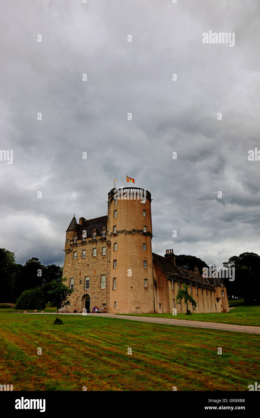 Scotland, castle Fraser Castle, to the south of Kemnay in the region of ...