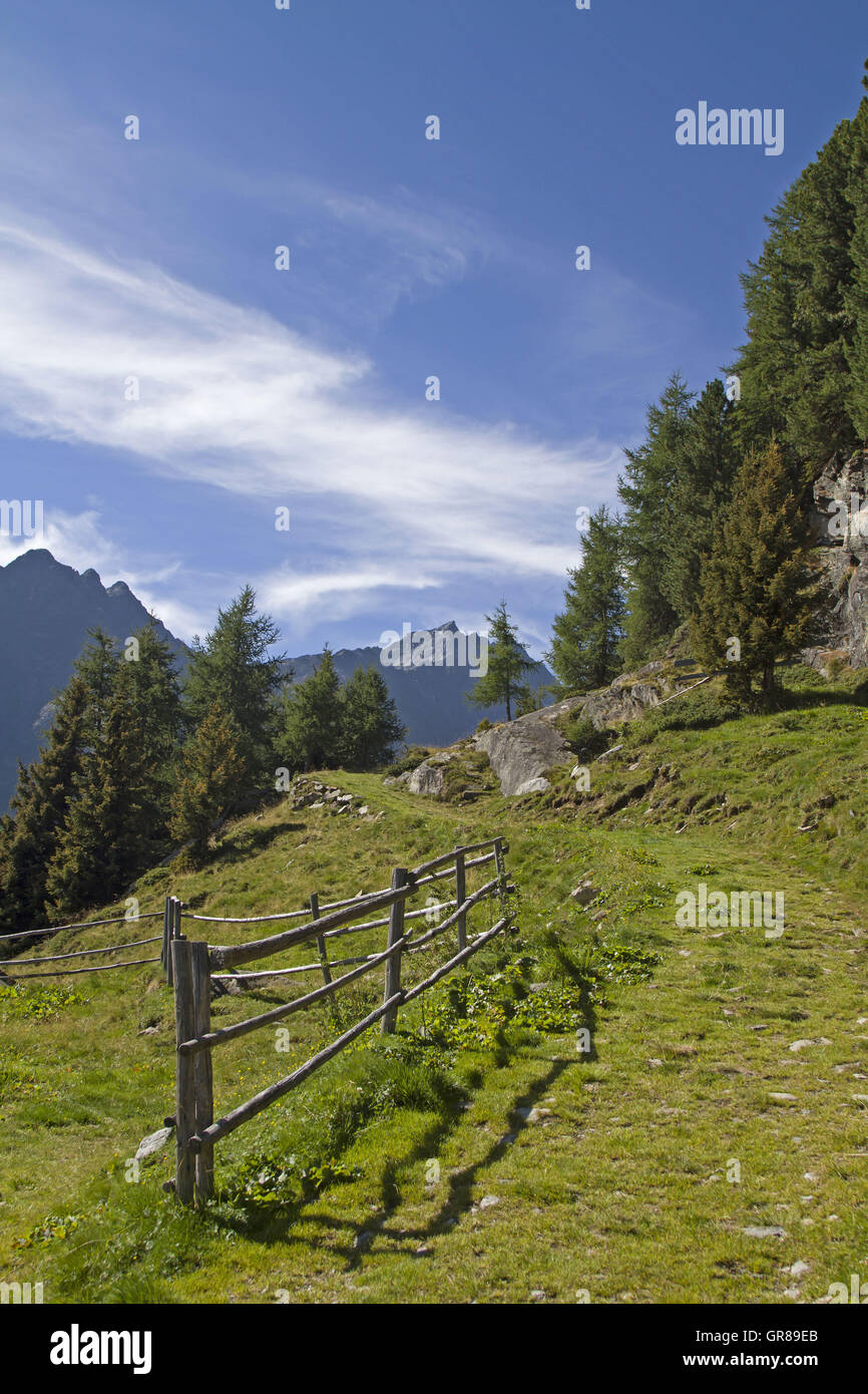 Hiking In The Oetztal Alps High Above Längenfeld Stock Photo - Alamy