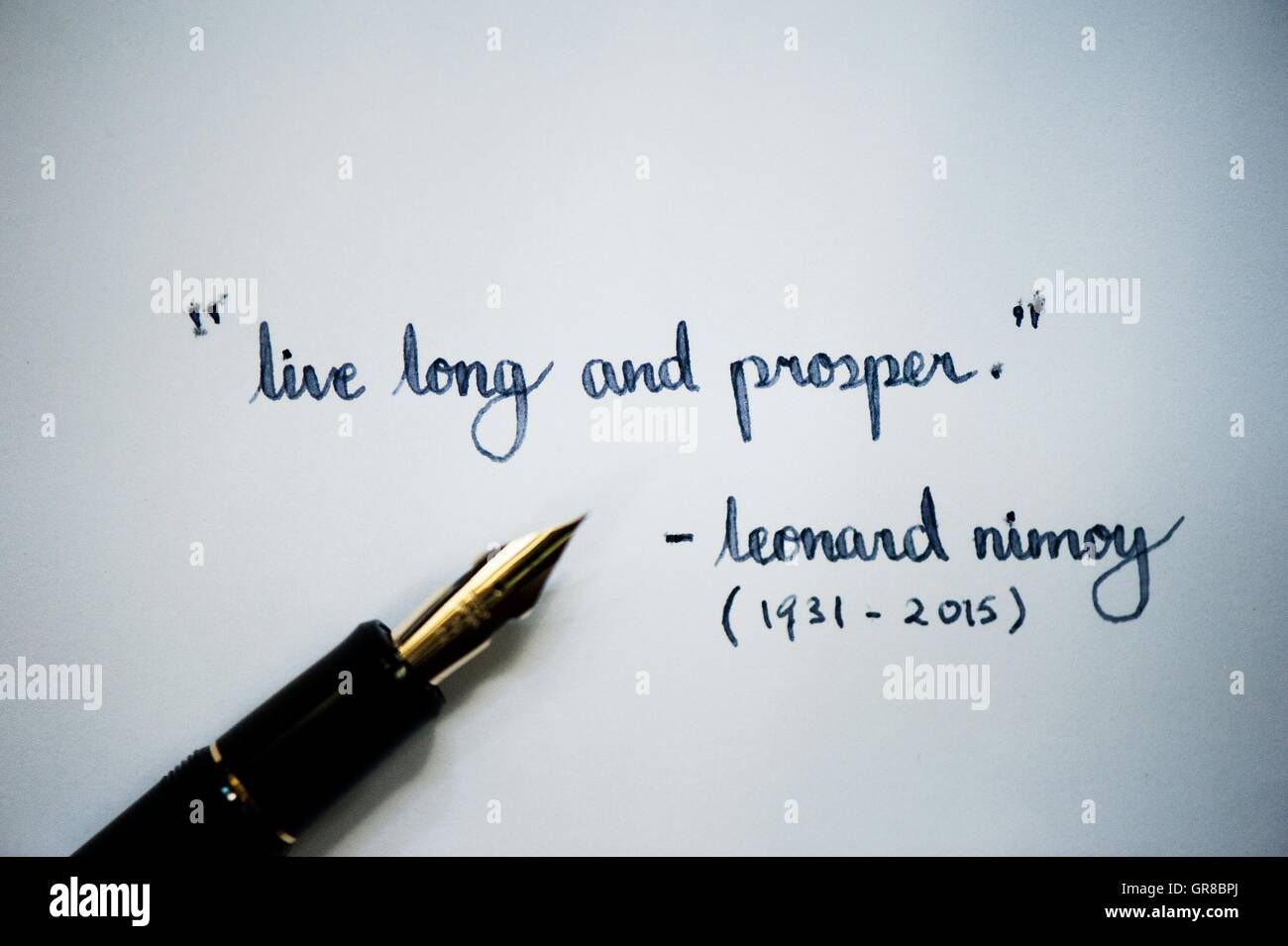 Fountain Pen Script High Resolution Stock Photography and Images - Alamy