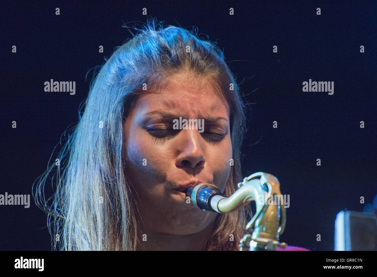 Melissa Aldana, Pablo Menares And Jochen Rueckert At Pori Jazz 2015 ...