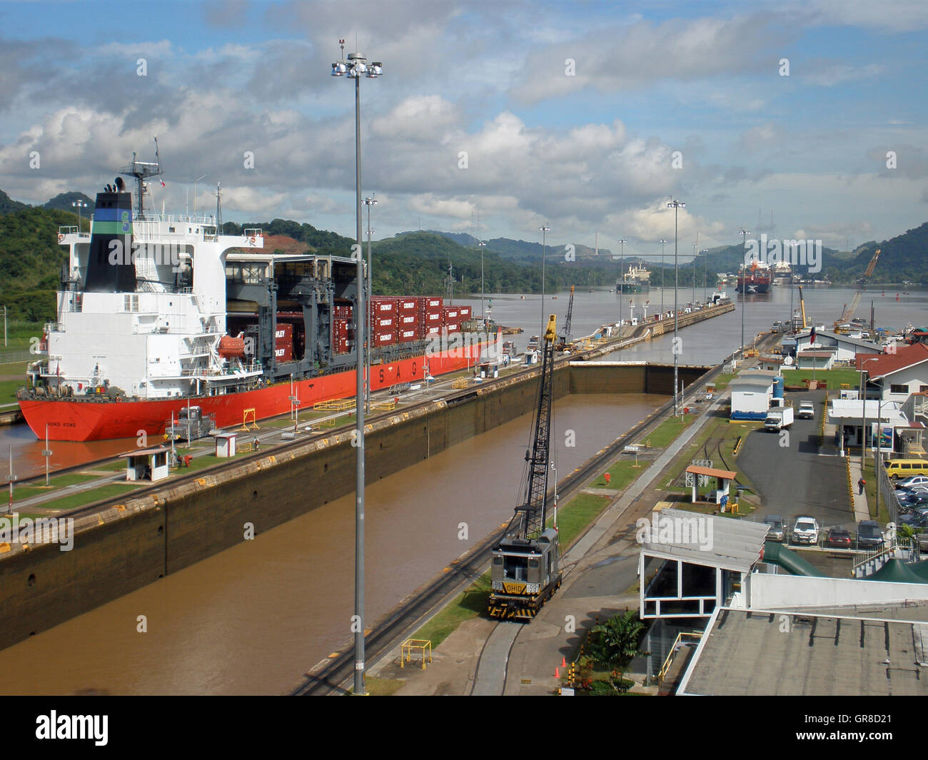 Panama canal route hi-res stock photography and images - Alamy