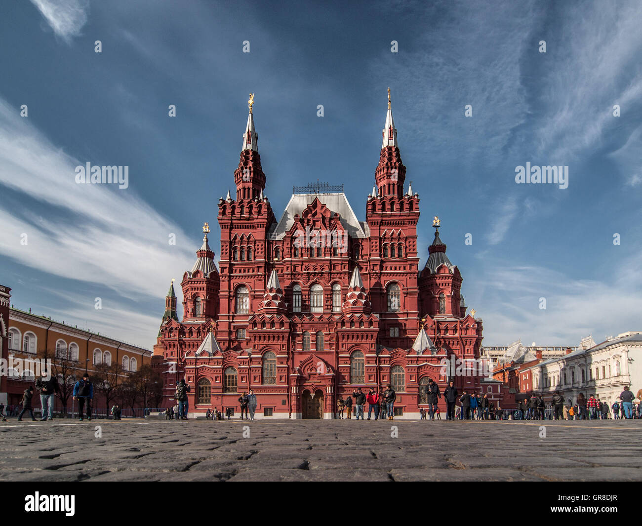 Moscow Historical Museum building in the Red Square, Moscow, Russia ...
