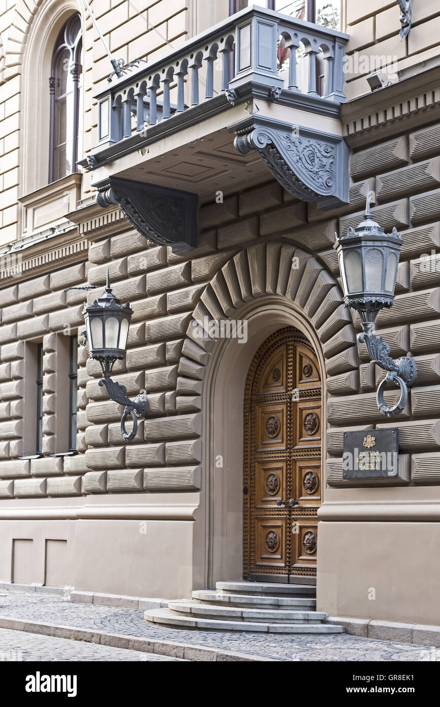 The entrance to the saeima hi-res stock photography and images - Alamy
