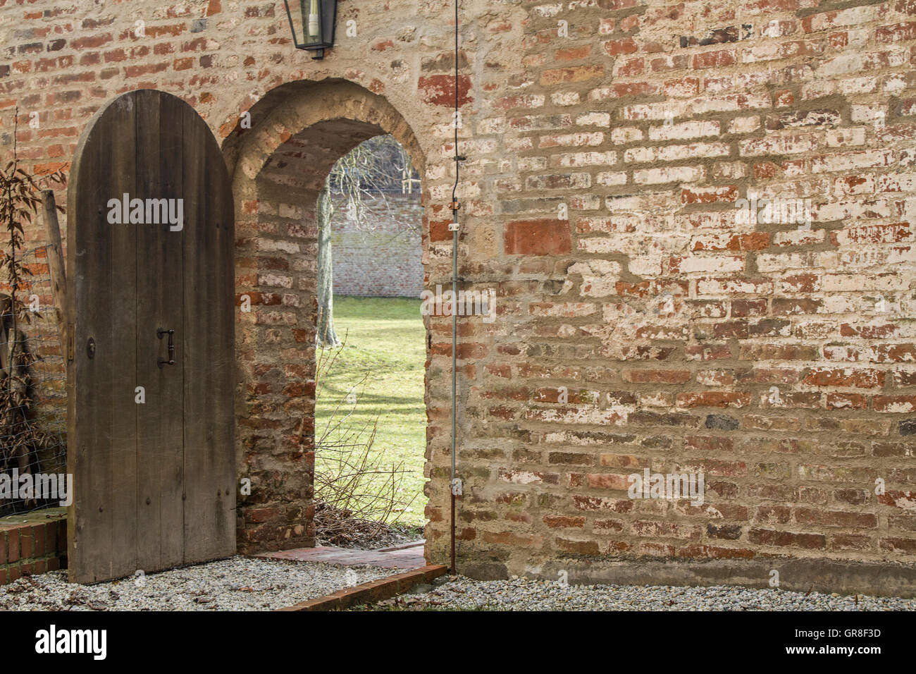 The Small Gate Grants Admission To The Fortified Castle Stock Photo - Alamy