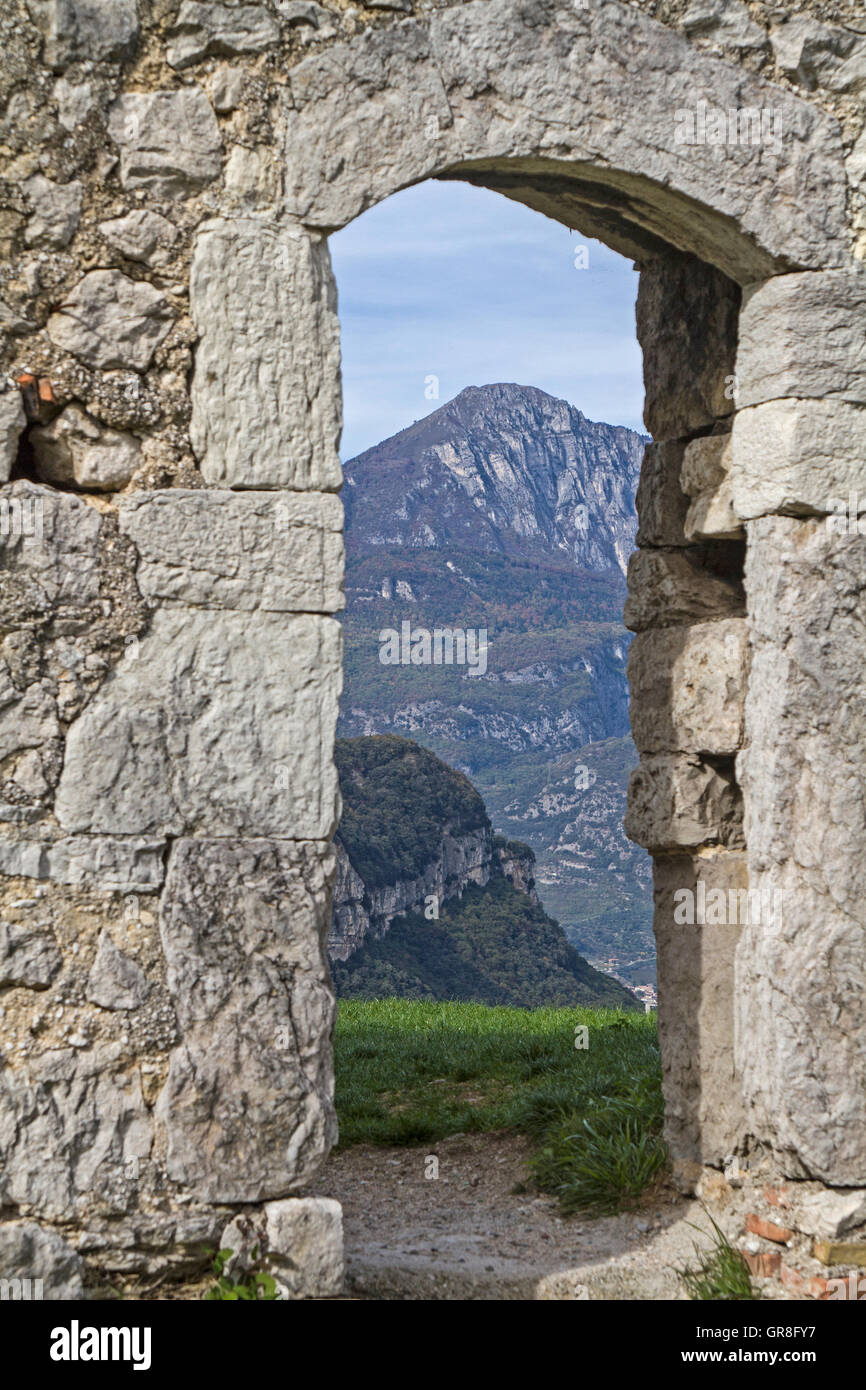 The Ruins Of The Castle Penede Located In The Small Town Of Nago Near ...