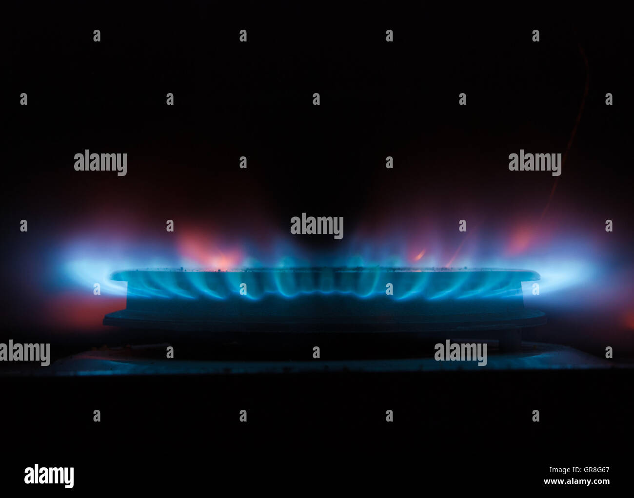 Gas Hob Ring Stock Photo - Alamy
