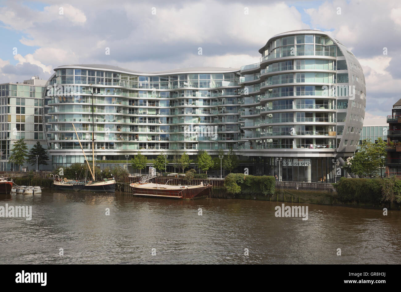 Albion Riverside, a residential development on the River Thames in ...