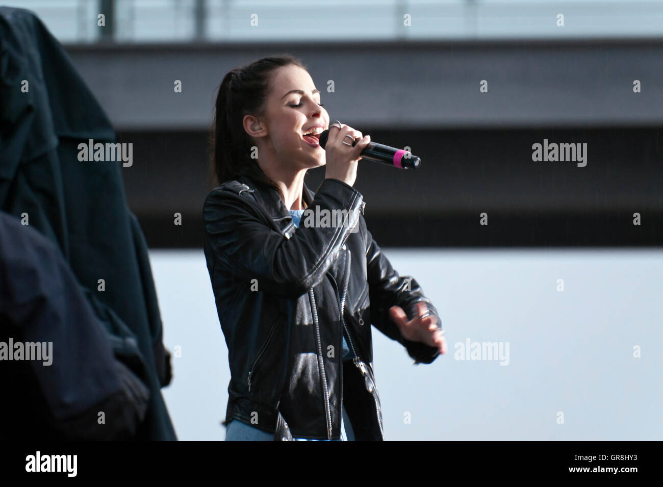 Kiel, Germany, June 28, 2015 German Singer Lena Meyer-Landrut Live On ...