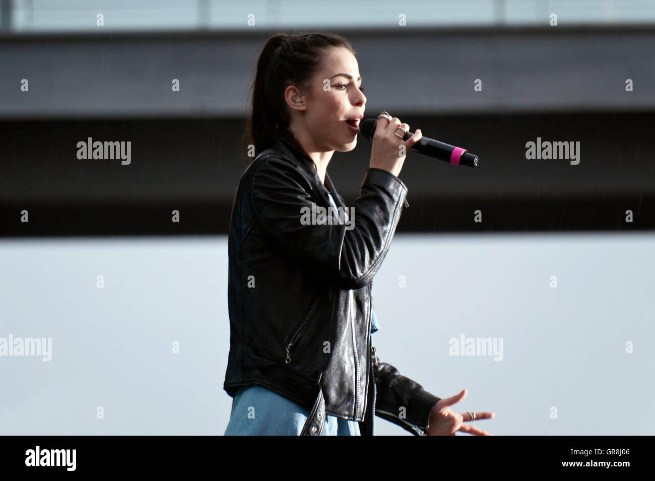 Kiel, Germany, June 28, 2015 German Singer Lena Meyer-Landrut Live On ...