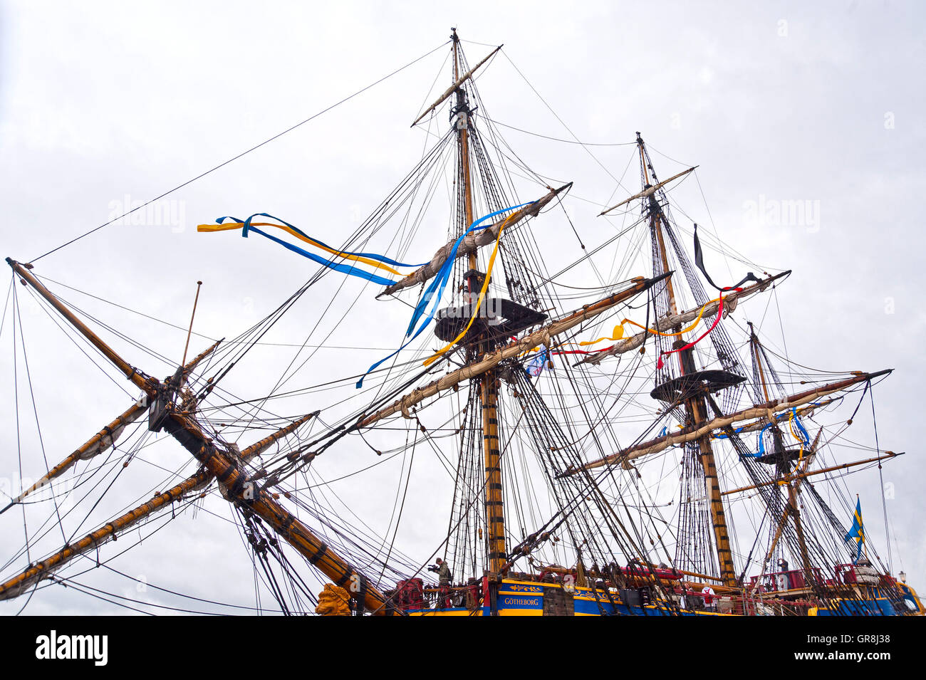Old Swedish Sailing Ship Götheborg Stock Photo - Alamy