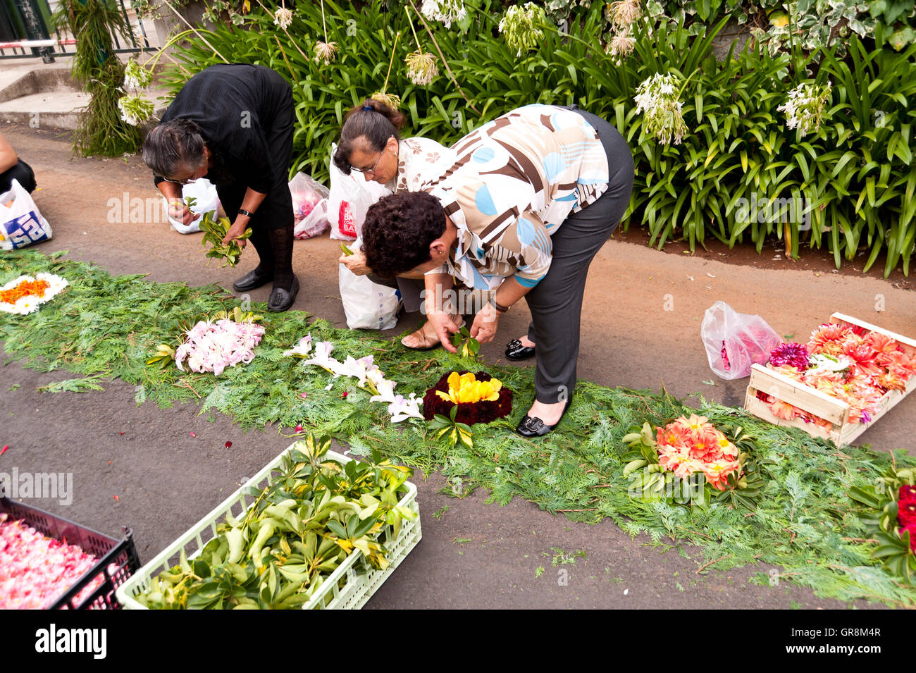 Procession On Madeira Stock Photo - Alamy