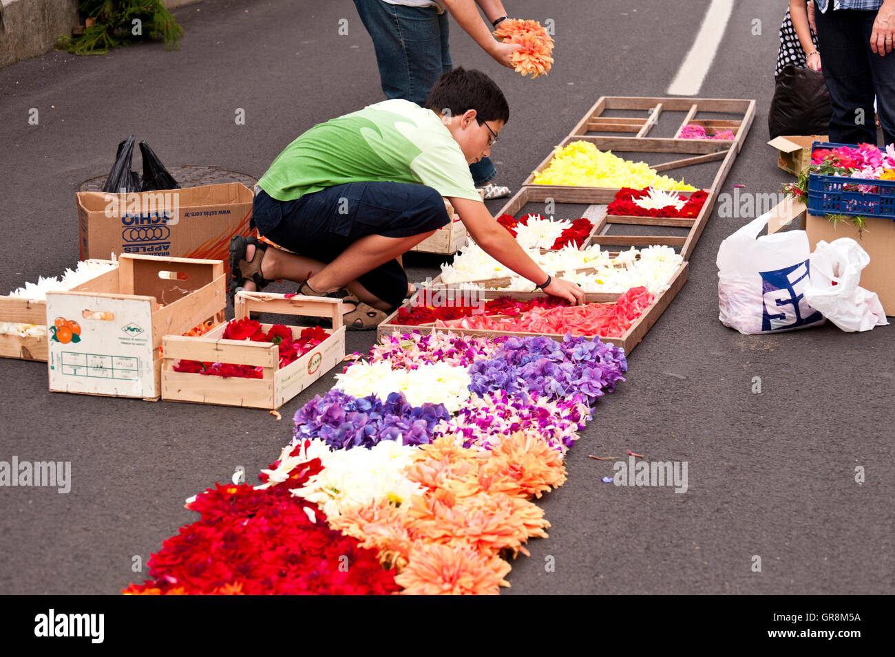 Procession On Madeira Stock Photo - Alamy