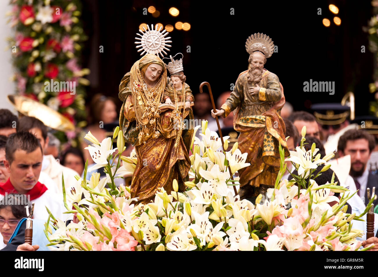 Procession In Santana On Madeira Stock Photo - Alamy