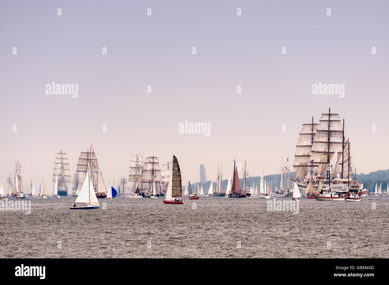 Windjammer Parade On Kiel Week, Germany, June 28, 2014 Stock Photo - Alamy