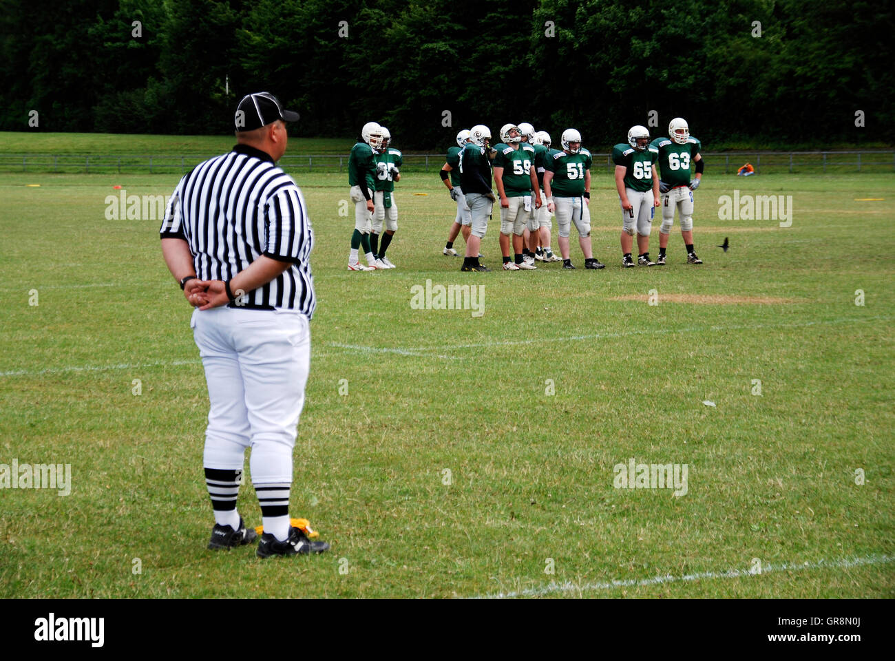 American Football Scene Stock Photo - Alamy