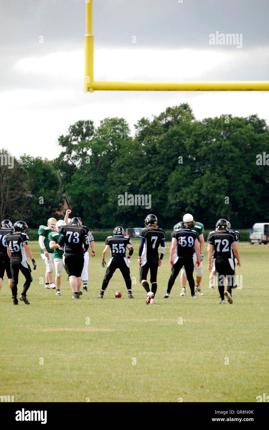 American Football Scene Stock Photo - Alamy
