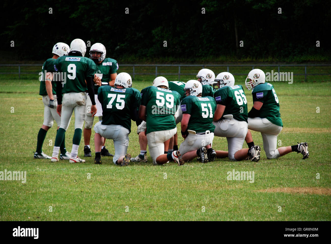 American Football Scene Stock Photo - Alamy