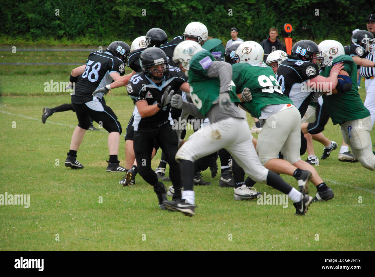 American Football Scene Stock Photo - Alamy