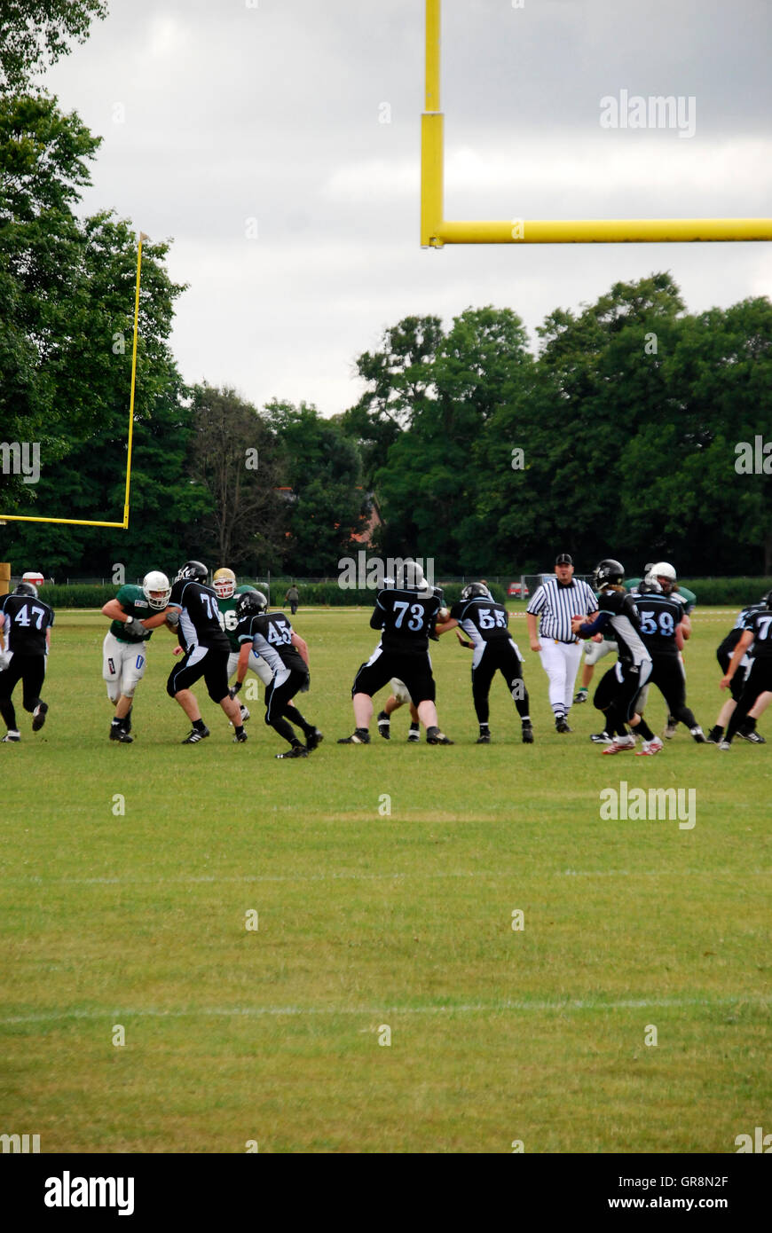 American Football Scene Stock Photo - Alamy