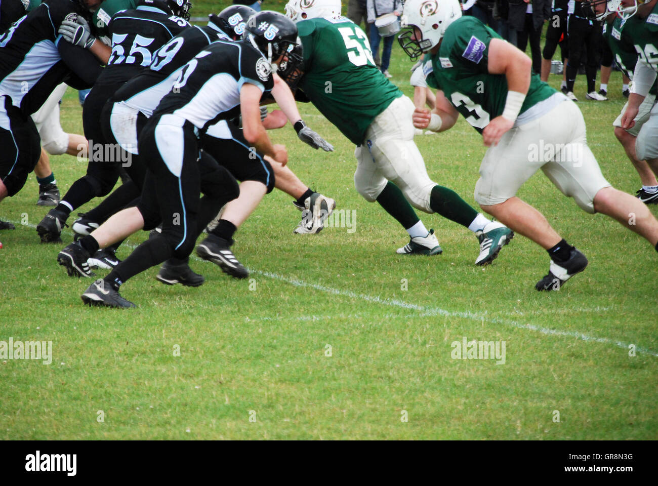 American Football Scene Stock Photo - Alamy