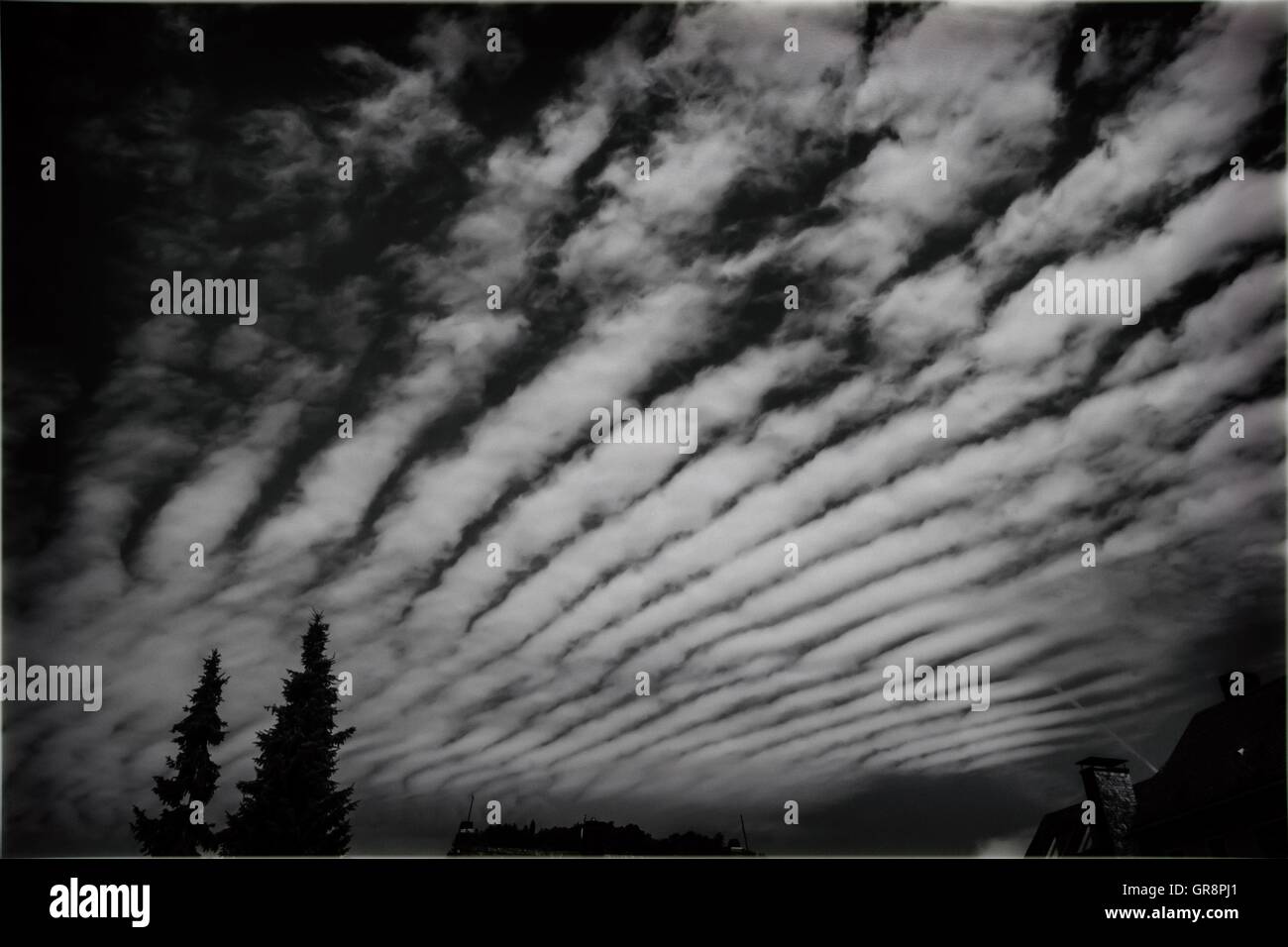 Cloud Formation In Black And White Stock Photo - Alamy