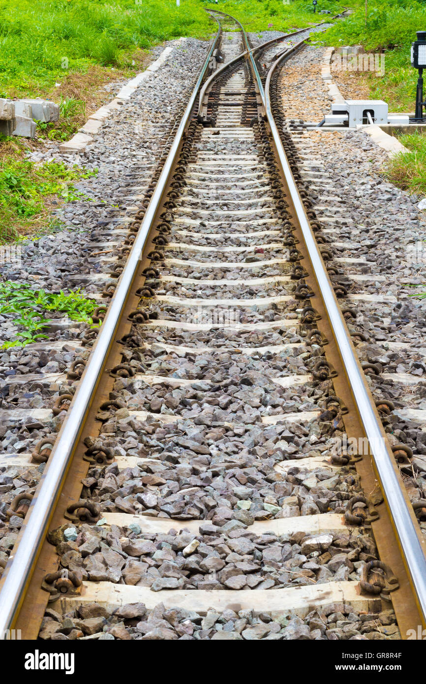 Light train track pattern hi-res stock photography and images - Alamy