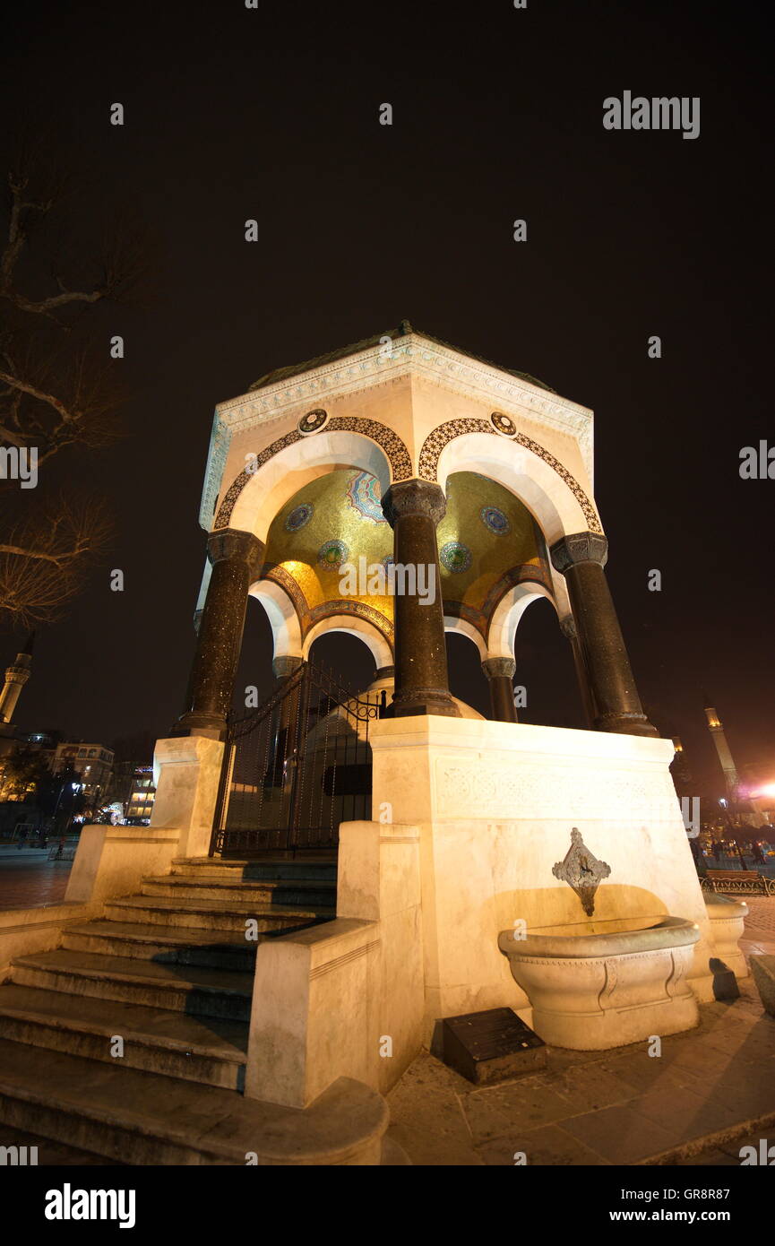 Istanbul-Kaiser Wilhelm Fountain At Sultanahmet Square Stock Photo - Alamy