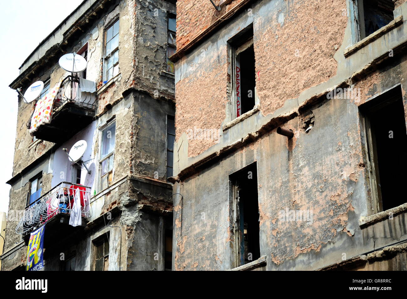Bohemian Cihangir Neighborhood In Beyoglu District Of Istanbul Stock ...