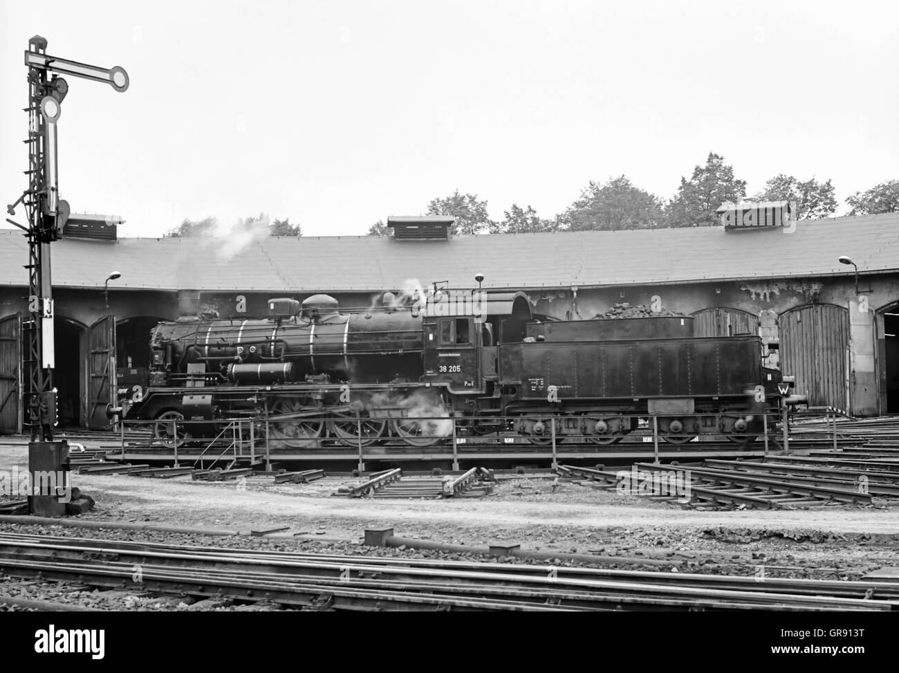 Railway turntable Black and White Stock Photos & Images - Alamy