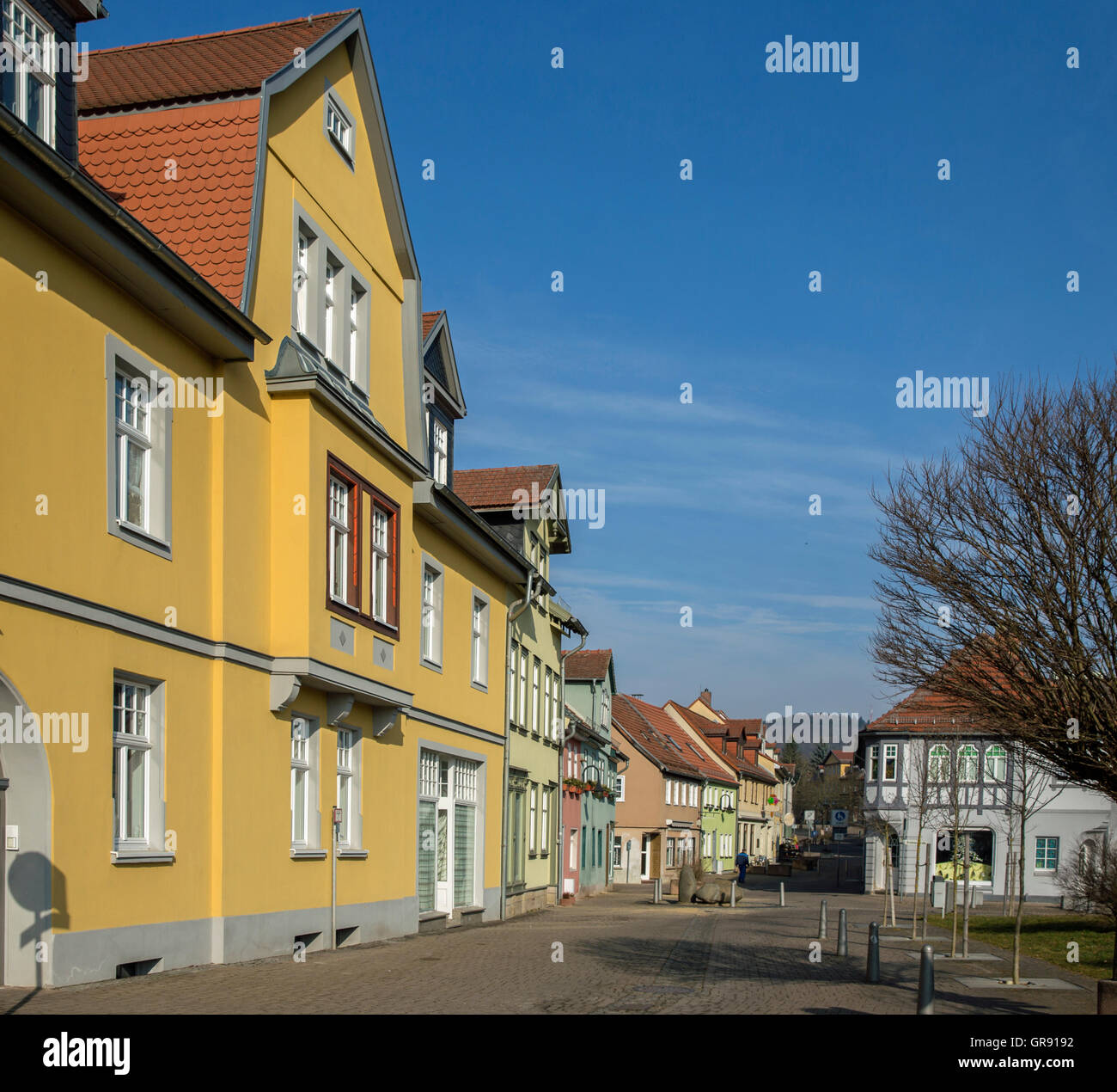 Residential Building In The Old Town Of Bad Berka, Thuringia, Germany ...