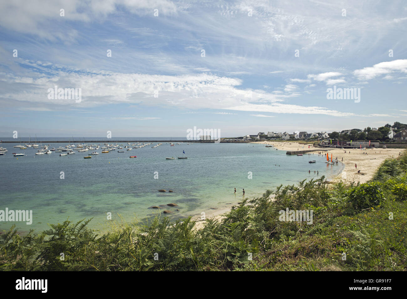 Beach At Audierne, Finistere, Brittany, France Stock Photo - Alamy