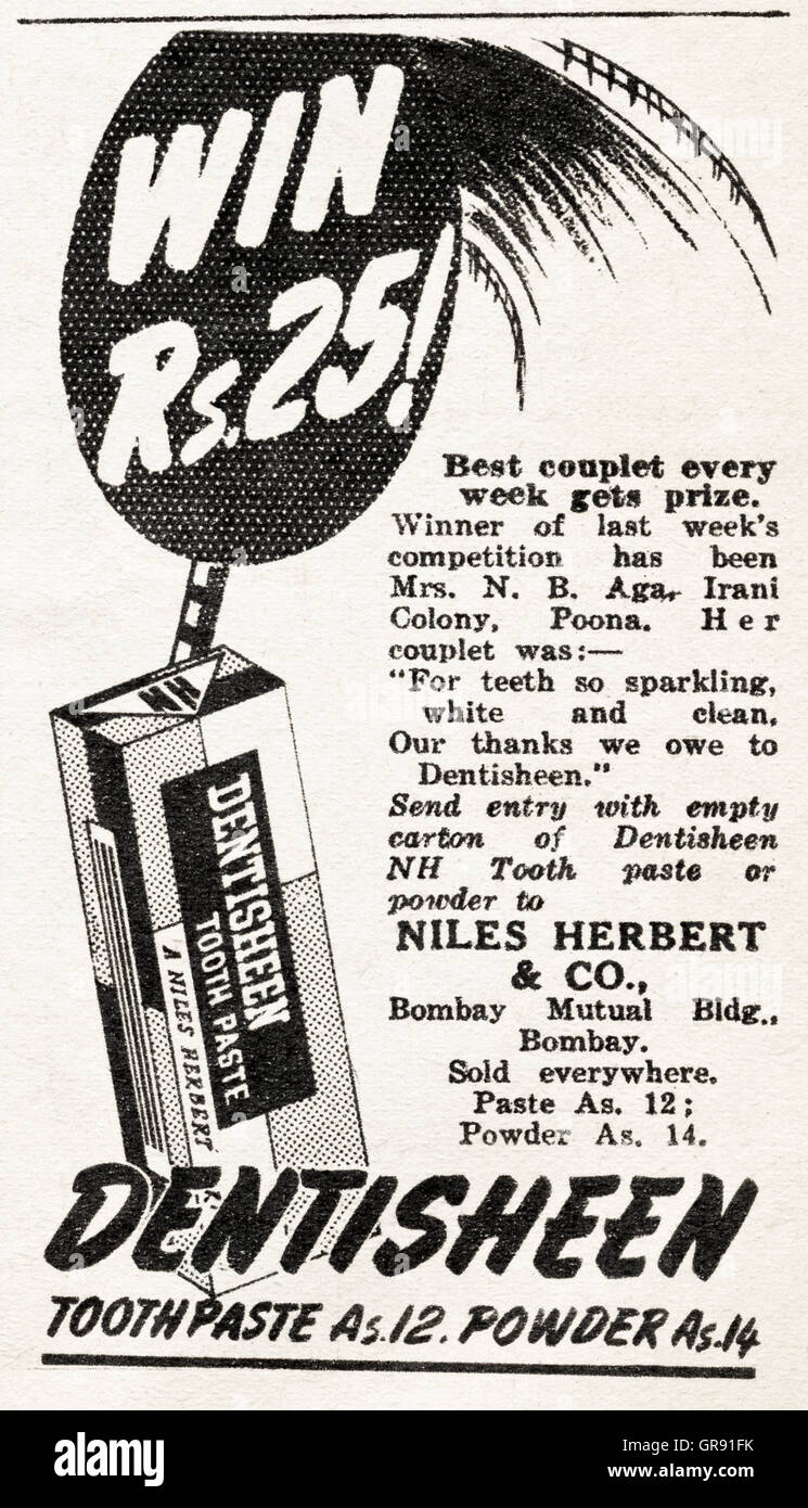 Indian toothpaste advert hi-res stock photography and images - Alamy