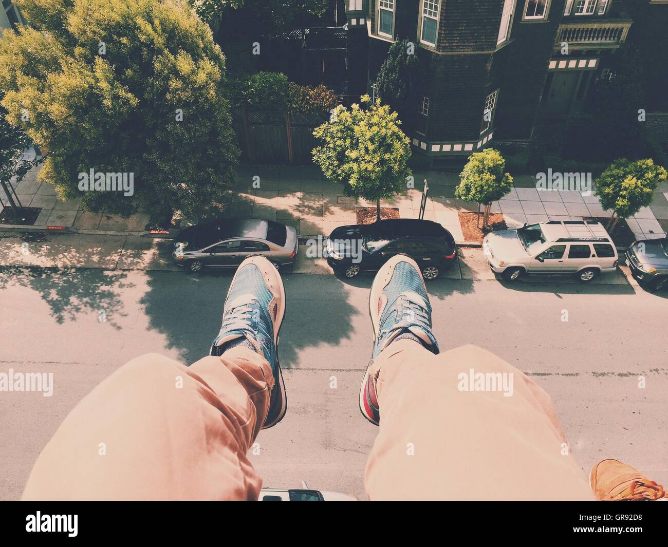 Car over foot hi-res stock photography and images - Alamy