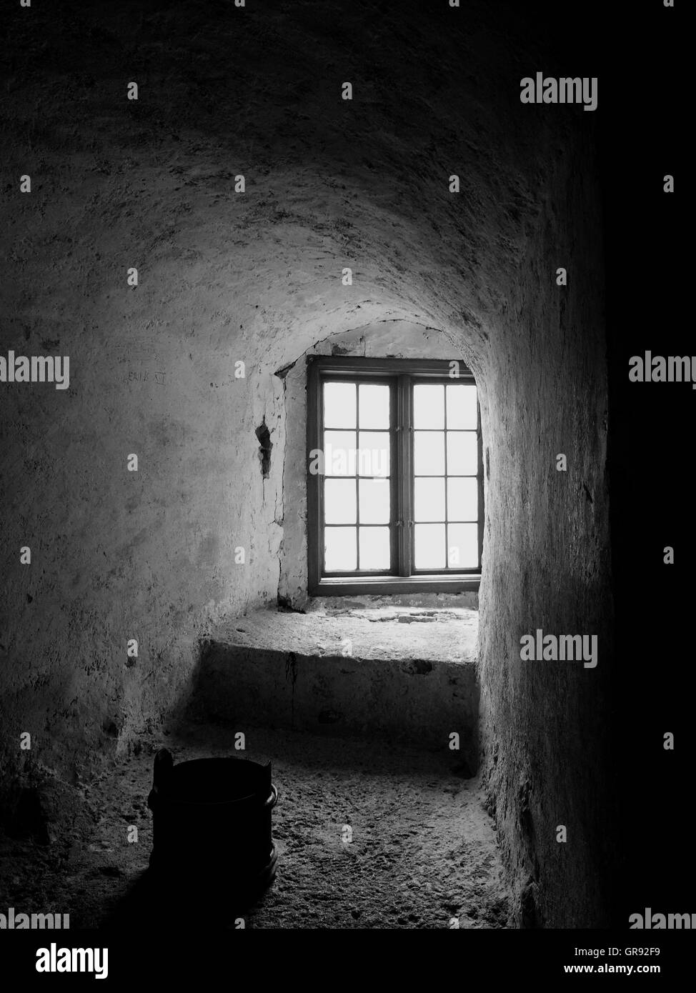 Bucket In Prison Cell Stock Photo - Alamy