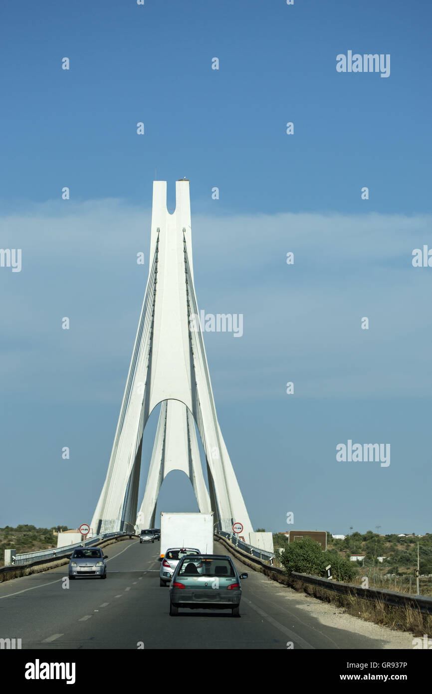 Road Bridge In Portimao On The Rio Arade, Algarve, Portugal, Europe ...