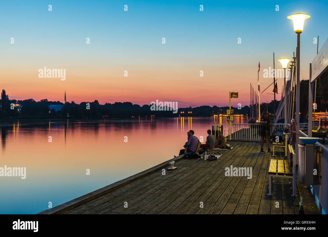 Hamburg alster lakes hi-res stock photography and images - Alamy