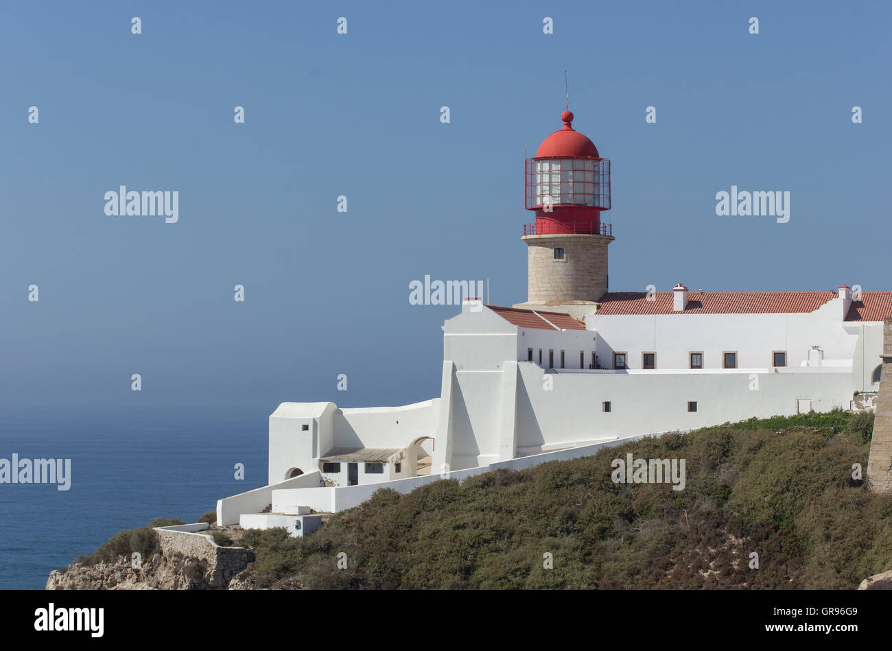 Lighthouse Cabo De Sao Vicente, Algarve, Portugal Stock Photo - Alamy