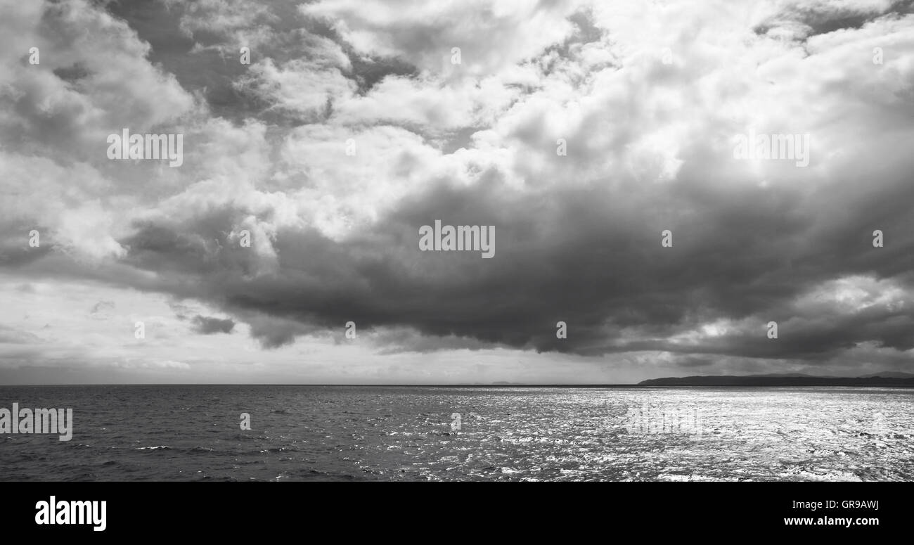 Scottish landscape with ocean and sky. Lewis isle. Scotland. UK ...