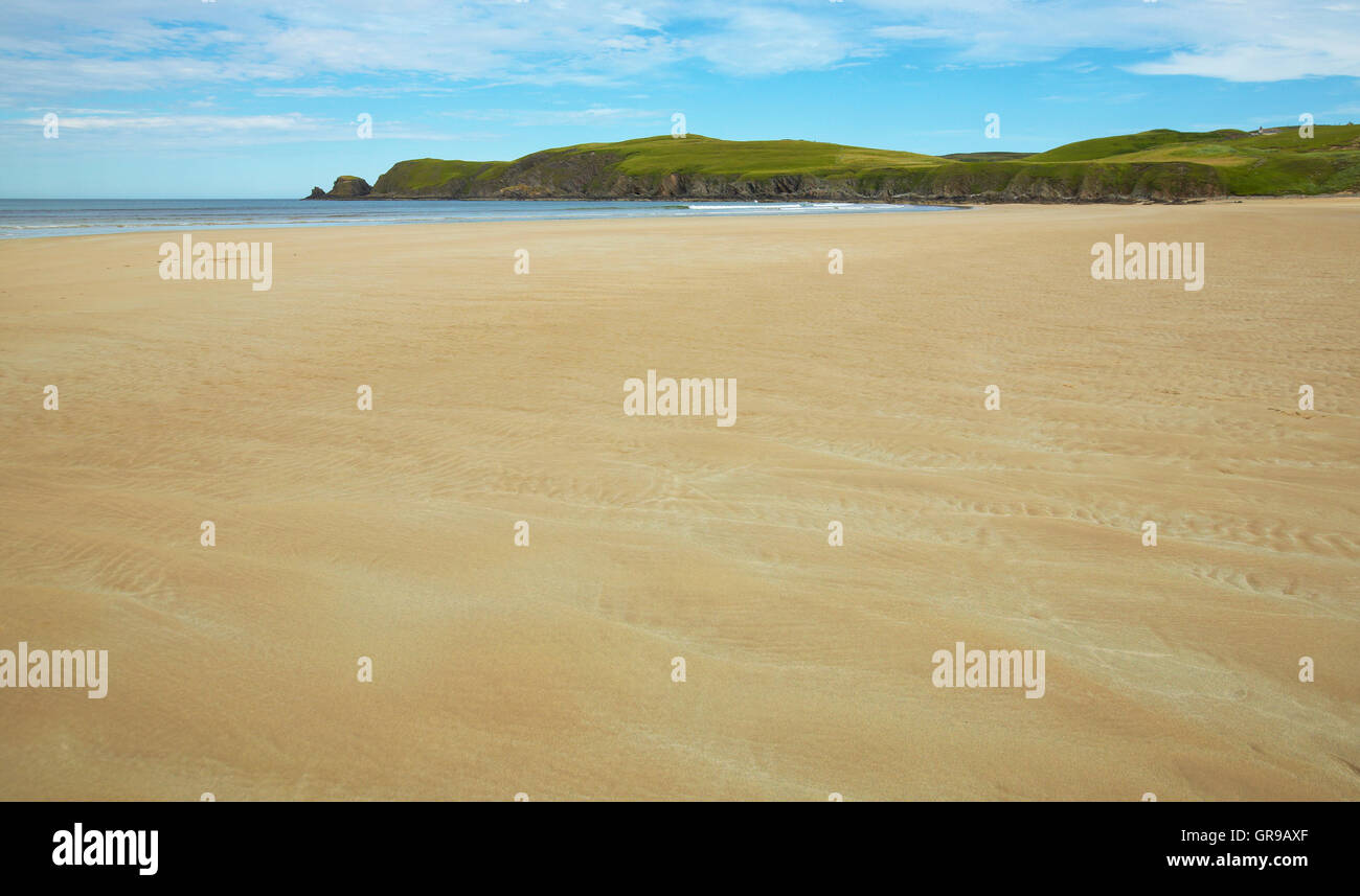 Scottish landscape with beach and ocean. Highlands. Scotland. UK Stock ...