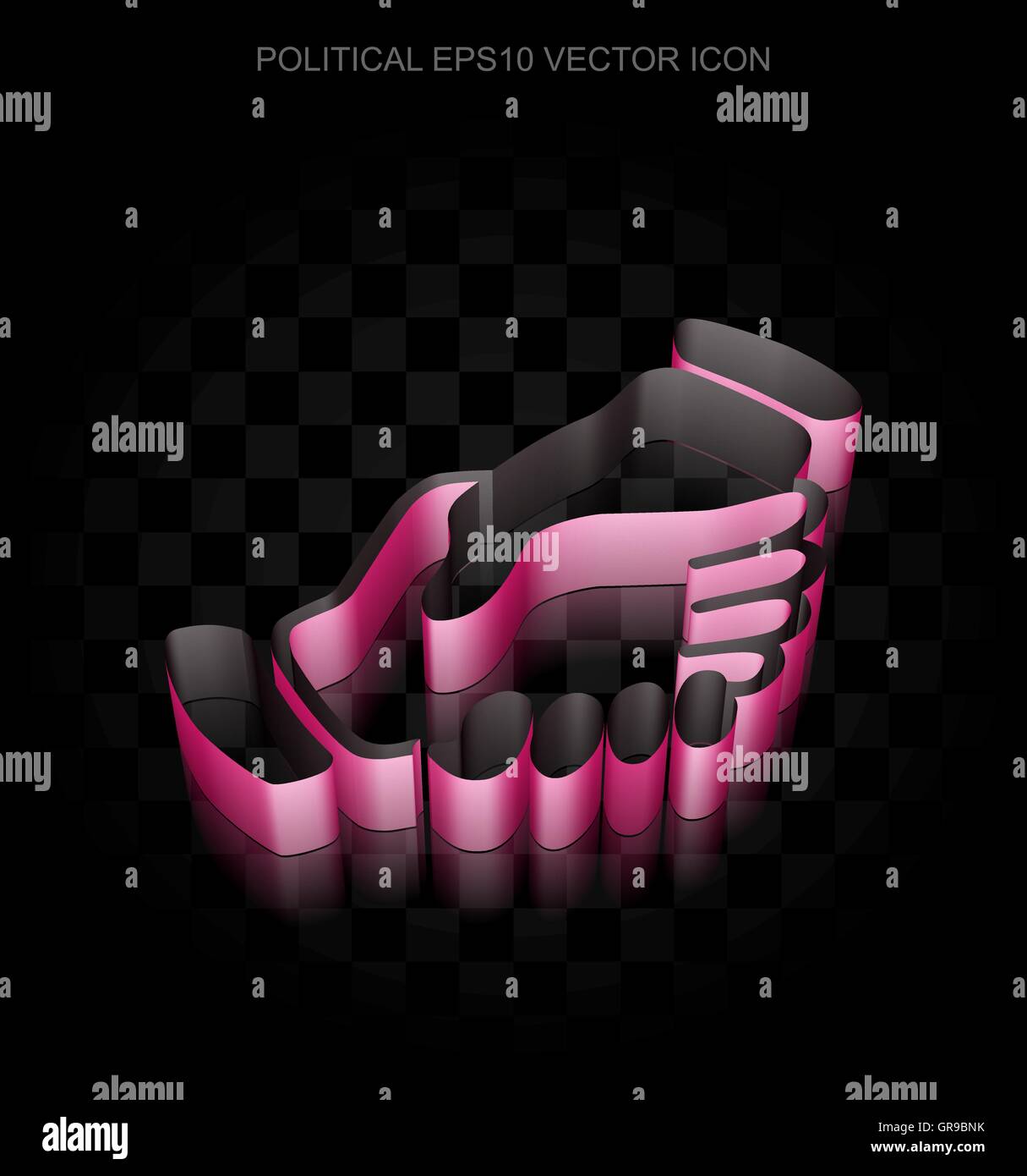 Politics icon crimson 3d hi-res stock photography and images - Alamy