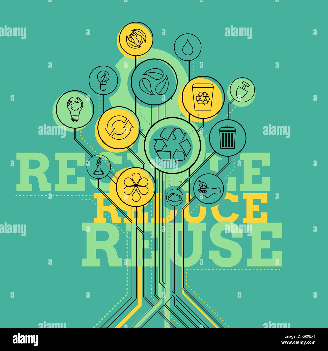 Ecology Infographic. Recycle, Reduce, Reuse Stock Vector Image & Art ...